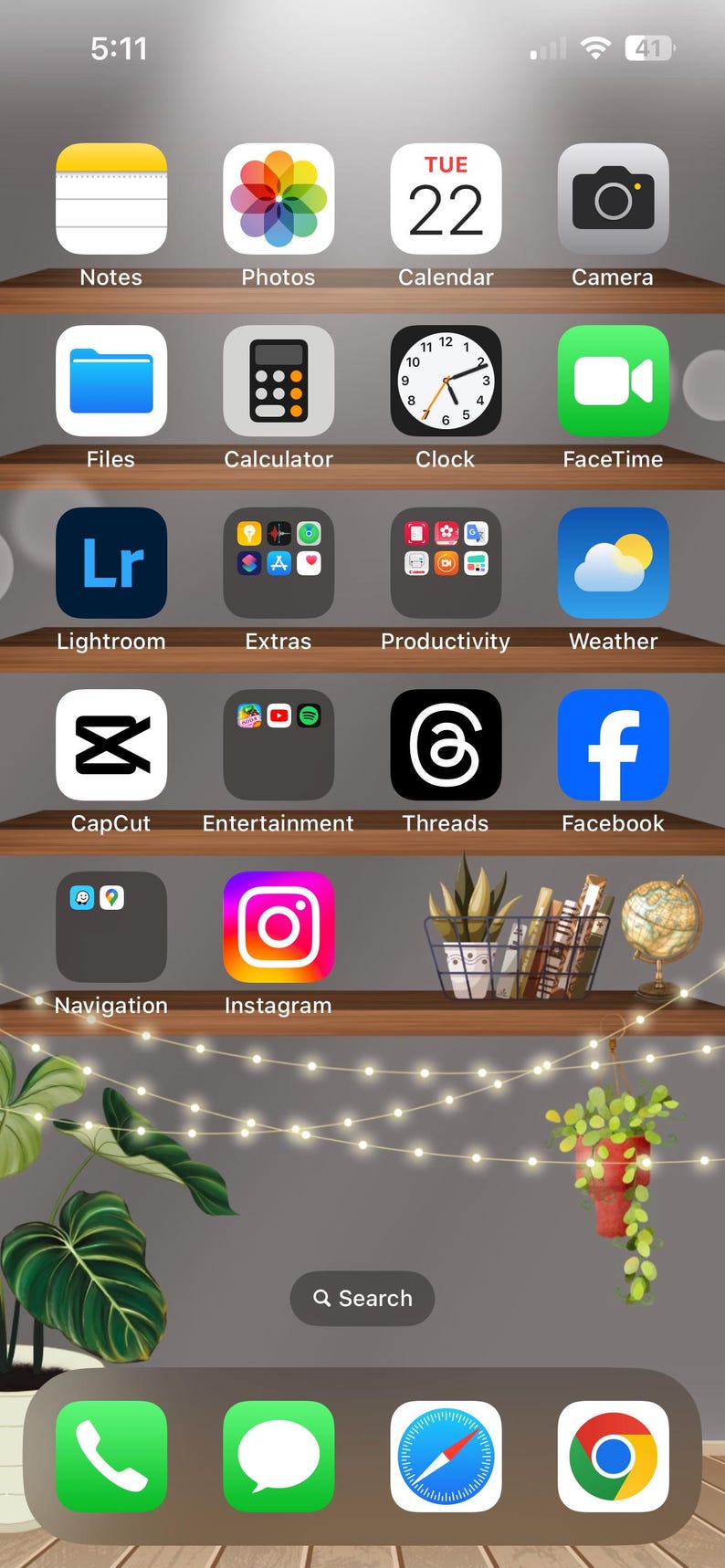 Cozy Bookshelf Wallpaper for iPhone 12/13/14, Organised Shelf Home ...