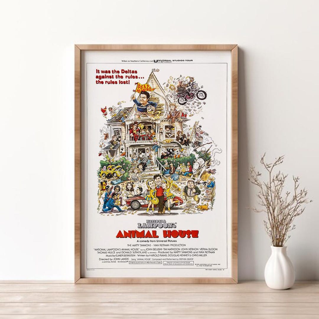 Animal House Movie Poster, Retro Decor Poster, Poster Gift, Home Wall ...