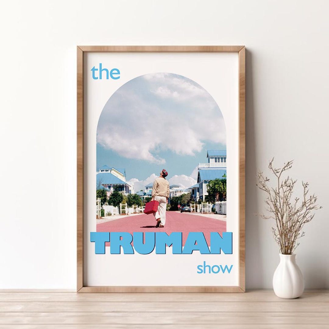 The Truman Show Movie Poster, Retro Decor Poster, Poster Gift, Home ...