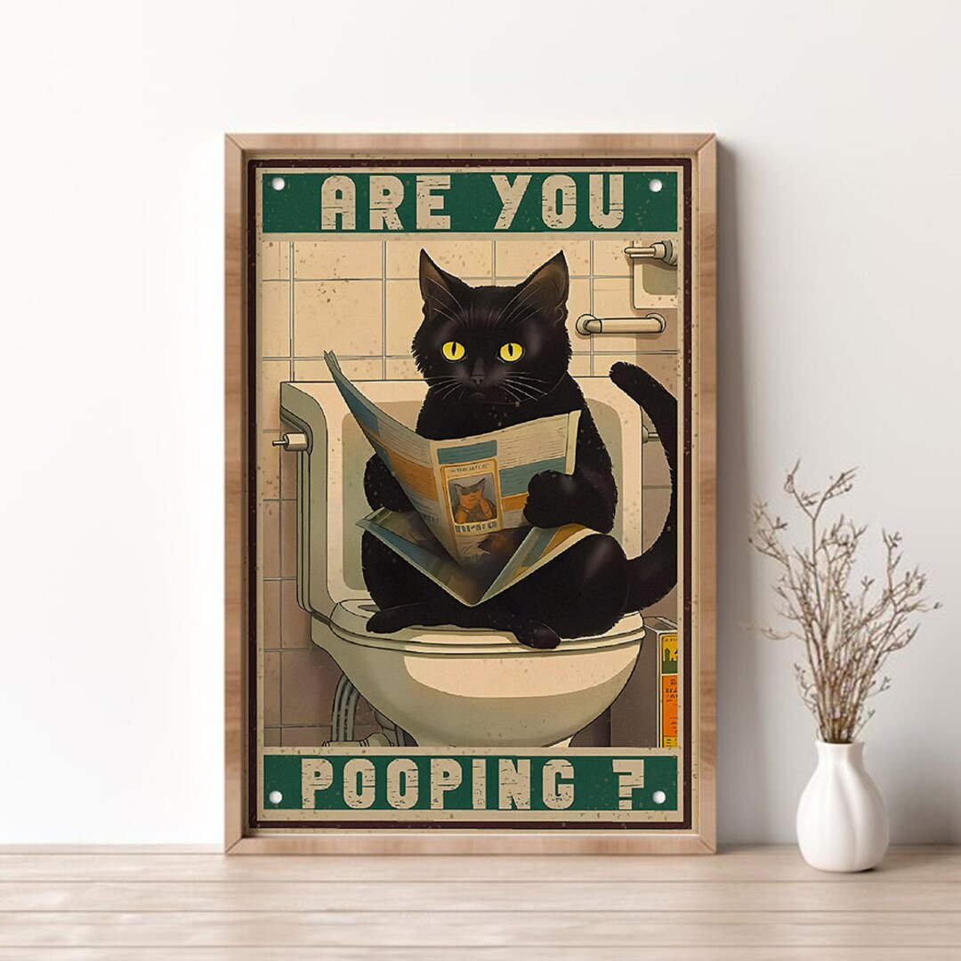 Are You Pooping Poster, Funny Poster, Bathroom Decoration Painting ...