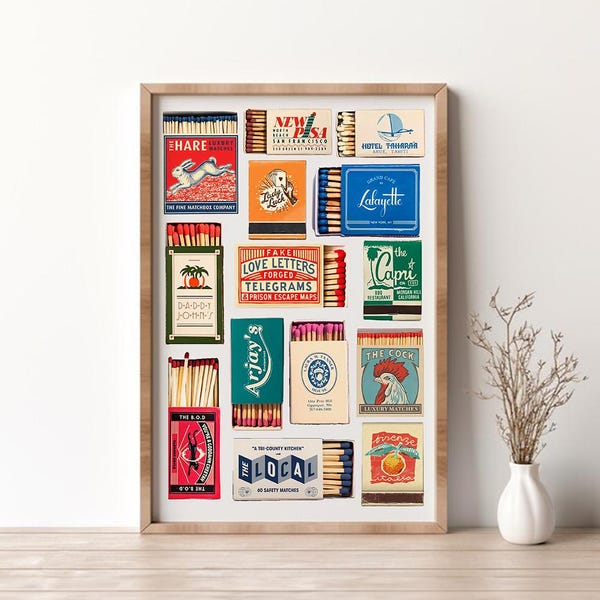 Matchbox Poster - Etsy UK