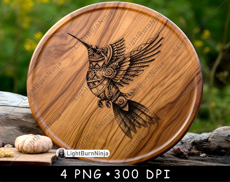 Hummingbird Traditional Mayan Patterns Tribal Geometric Bird Laser File ...