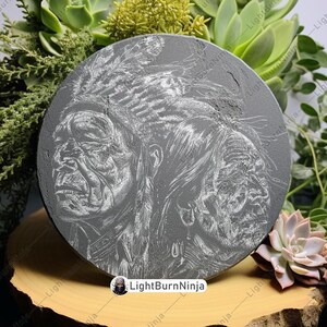 Old Native American Couple Tribal Indian Shaman Navajo Chief Laser File ...