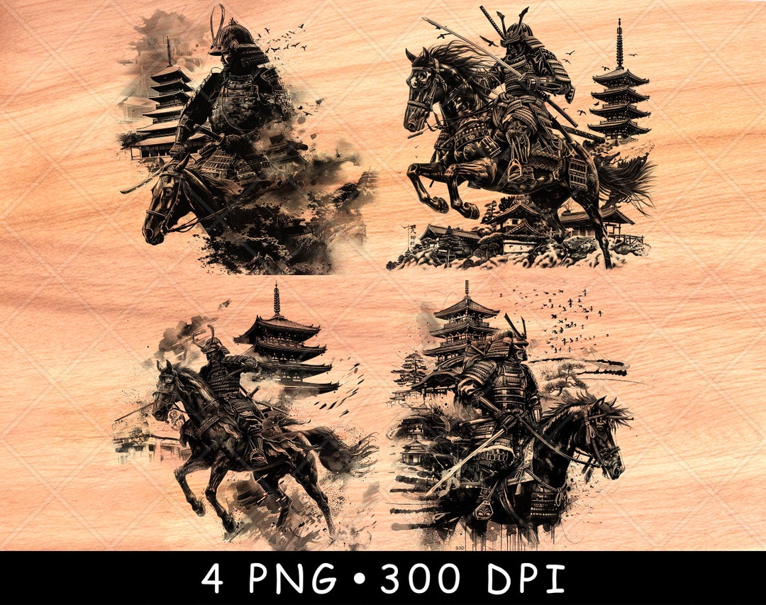 Samurai Warrior Japan Shogun Temple Horseback King Emperor Laser File ...