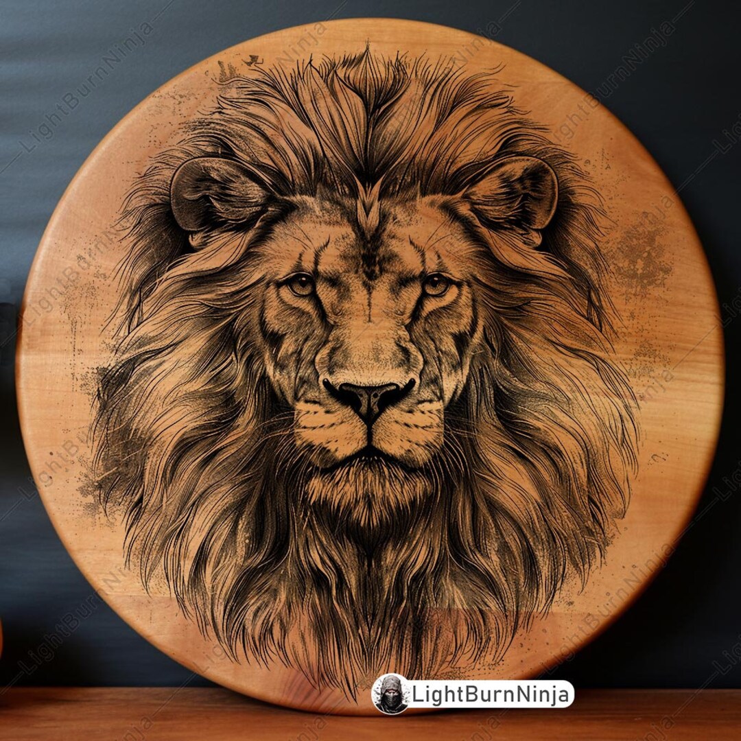 Lion Head King of the Jungle Alpha Wild Animal Wildlife Africalaser ...