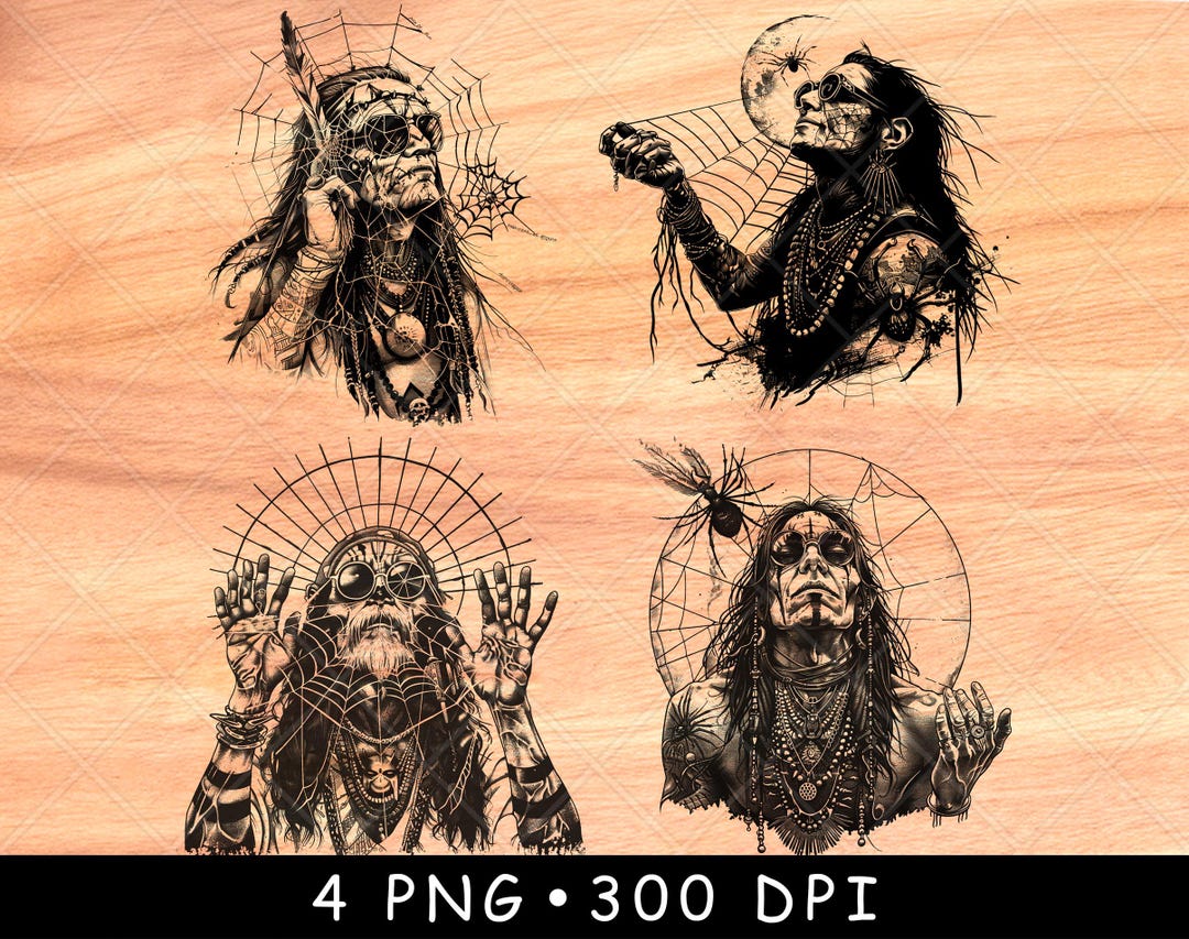 Indian Spider Web Tribal Attire Native Indigenous Shaman Laser File ...