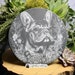 French Bulldog Frenchie Head Floral Scene Flower Wreath Pet Laser File ...