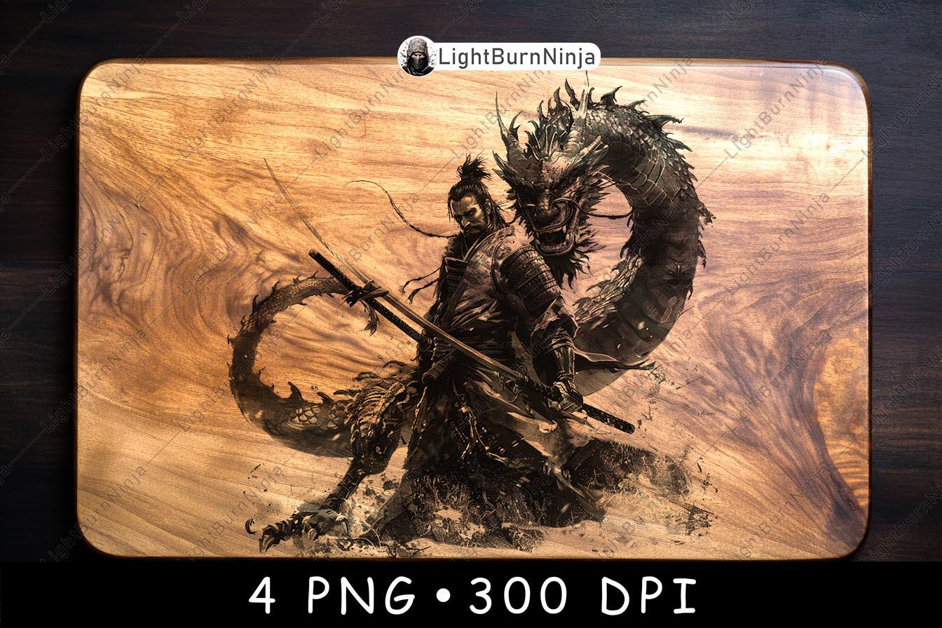 Samurai Dragon Warrior Japanese Katana Epic Battle Myth Armor Laser ...