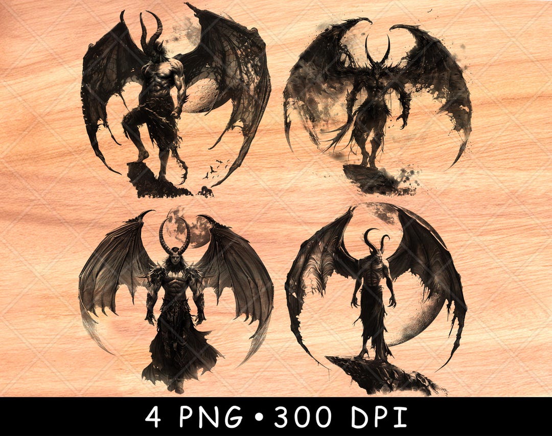 Gothic Vampire Horn Wings Dracula Dark Demon Halloween Diablo Laser ...