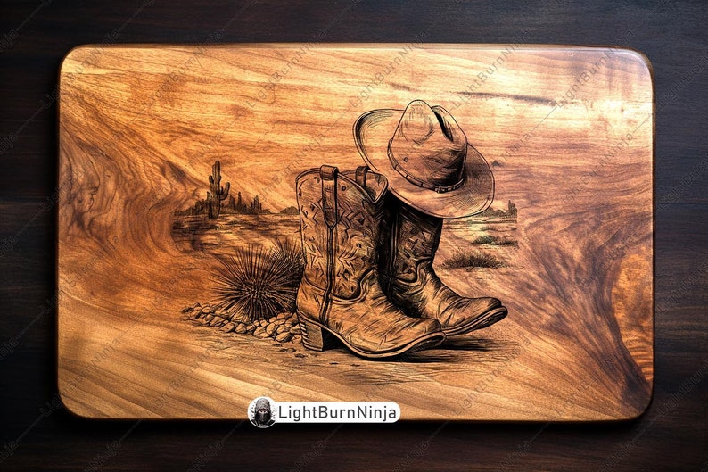 Western Cowboy Boots PNG Bundle, Cowboy Hat Clipart, Rustic Country ...