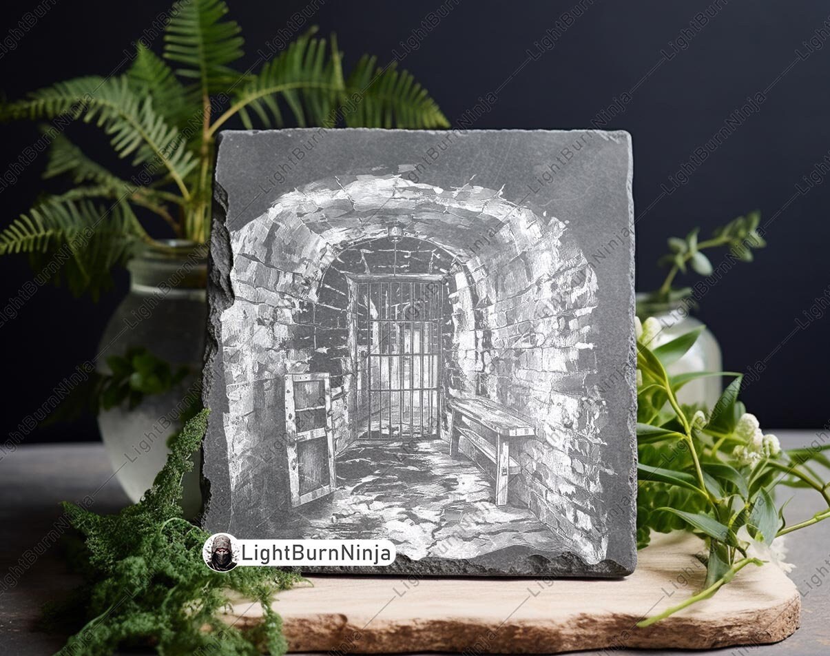 Prison Cell Dungeon Jail Penitentiary Detention Halloween Laser File ...