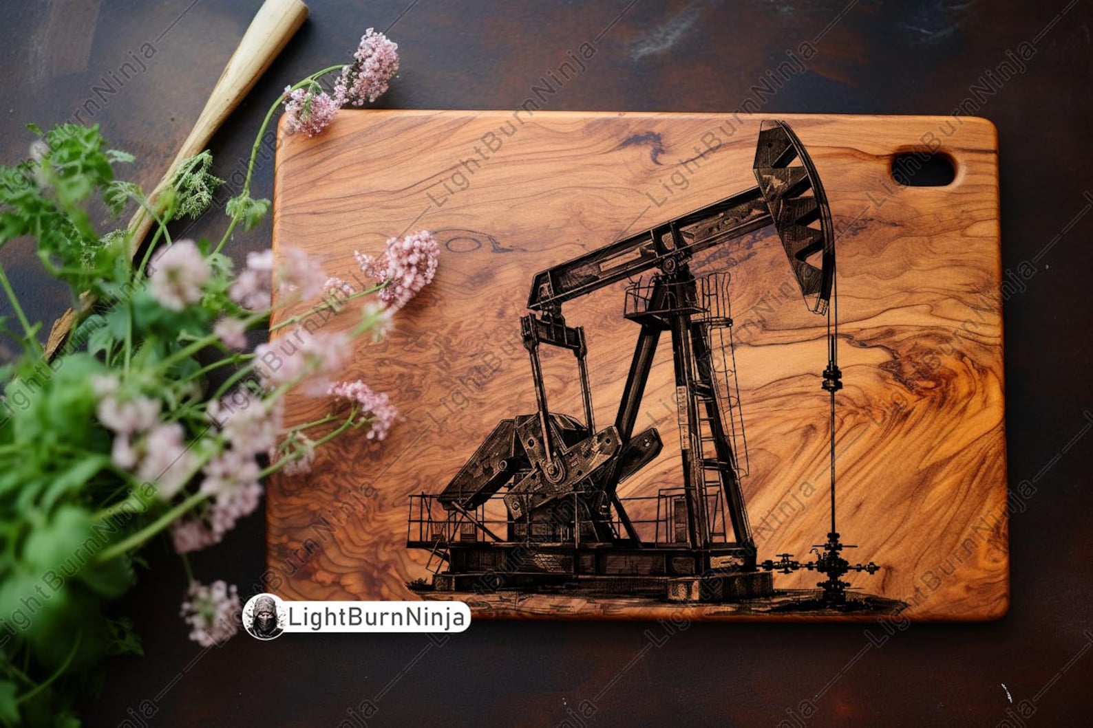 Crude Oil Pumpjack Rig Oilfield Diesel Fuel Petroleum Factory Laser ...