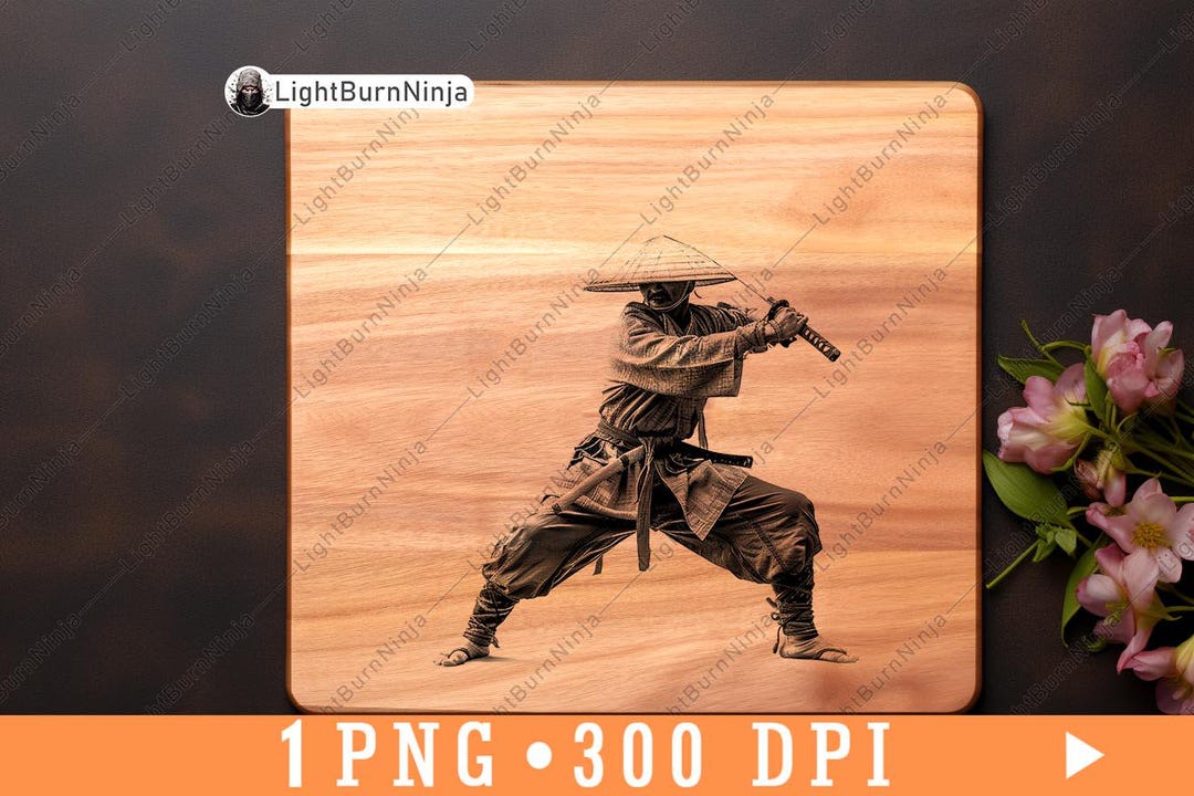 Ancient Japanese Samurai Warrior Sword Katana Assassin Hat Laser File ...