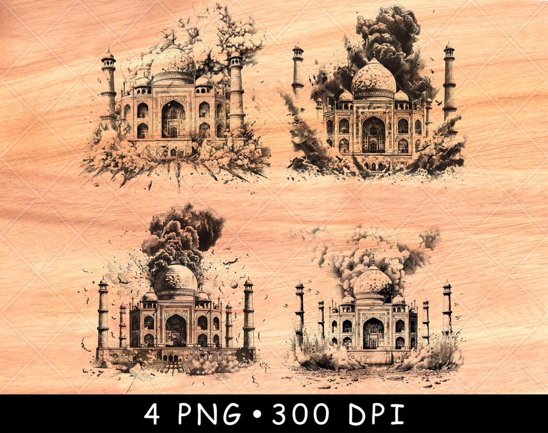 Temple Taj Mahal Shrine Explosion Monument Destruction Mosque Laser ...