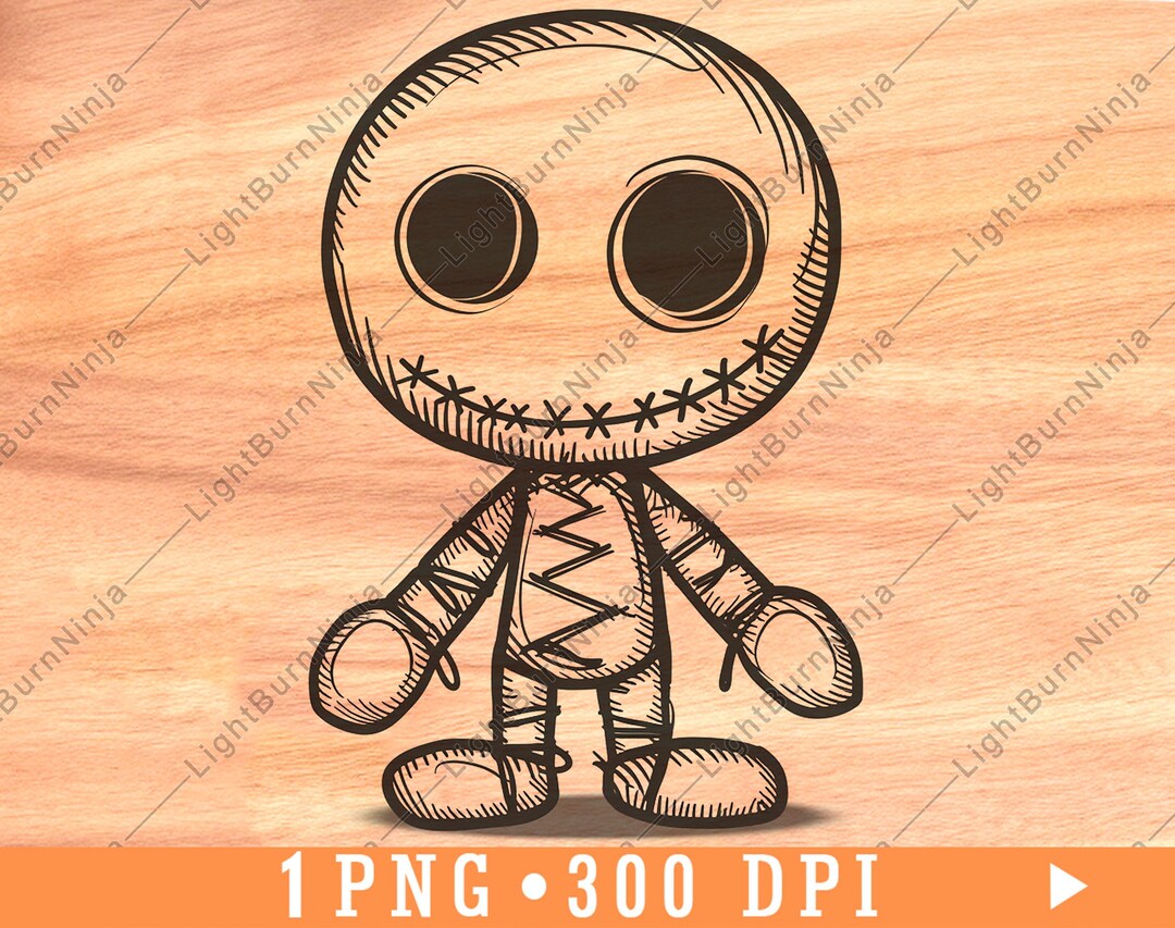 Creepy Voodoo Doll Needles Pins Creepy Stitchwork Horror Eyes Laser ...