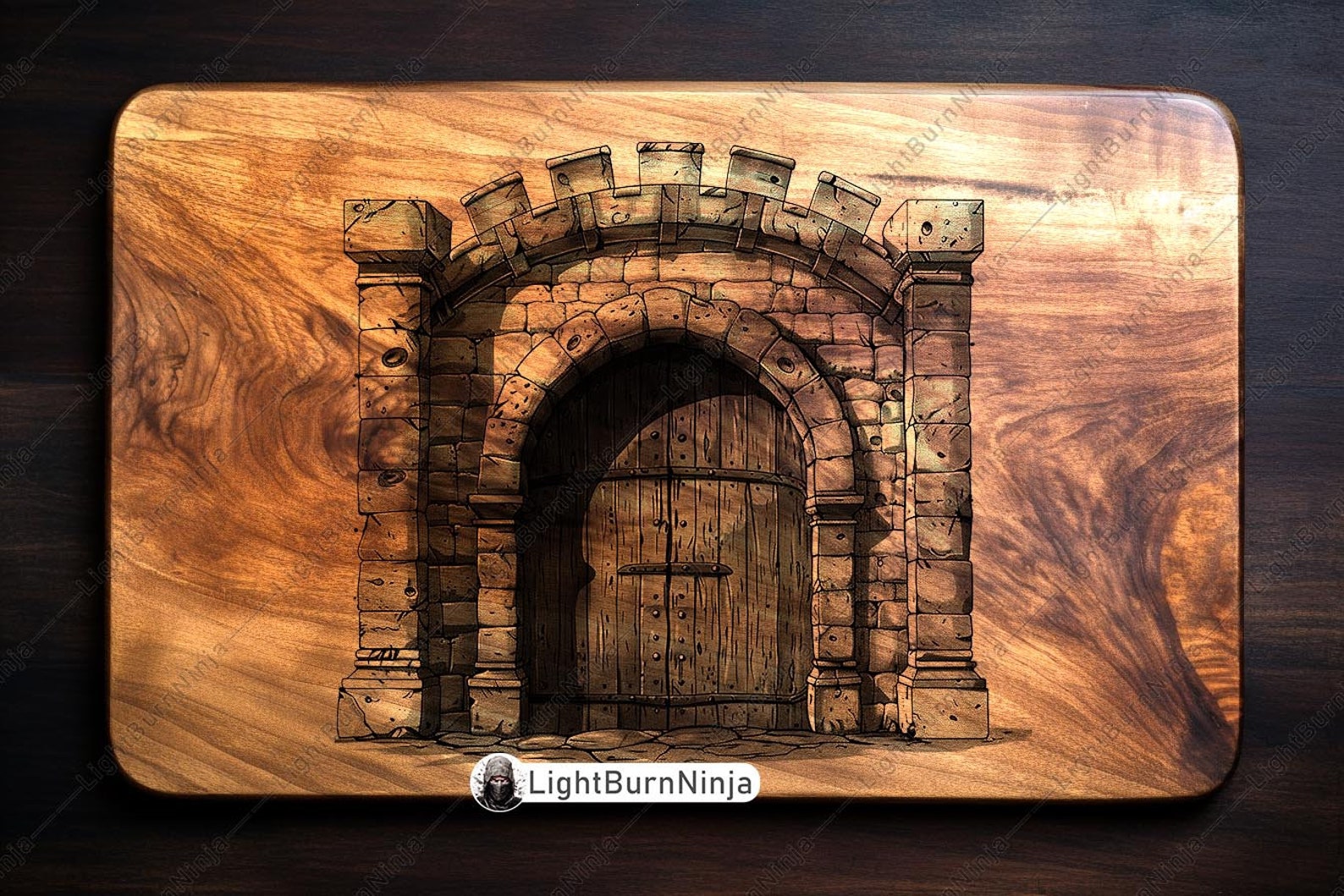 Gothic Castle Palace Medieval Gate Middle Age Fortress Old Laser File ...