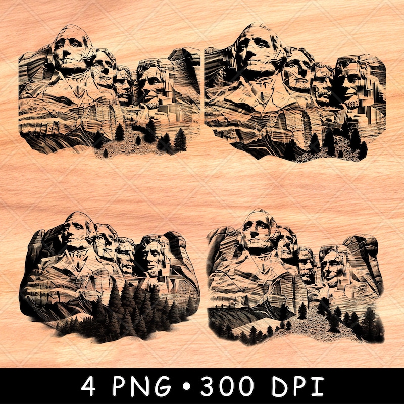 Mount Rushmore Svg - Etsy