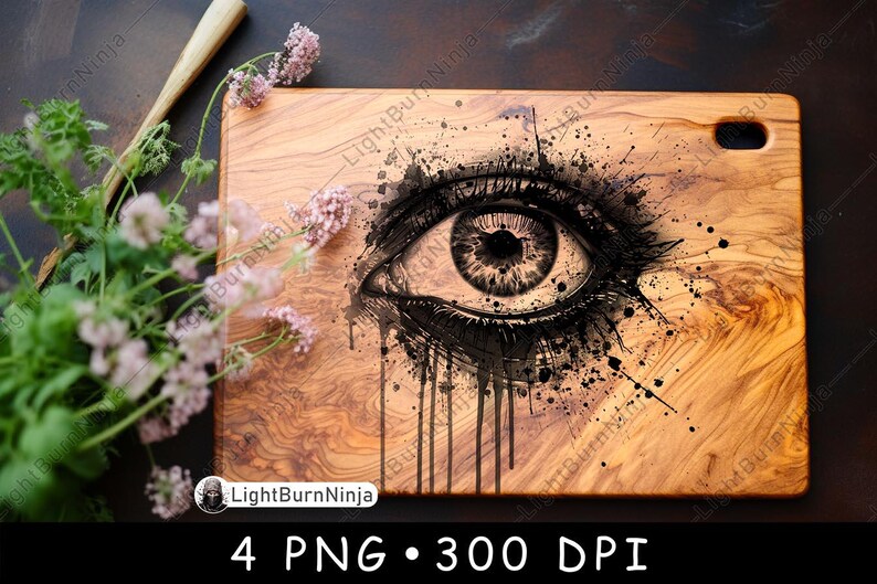 Eye Paint Splatter Dripping Effect Human Eyelashes Visual Ink Laser ...