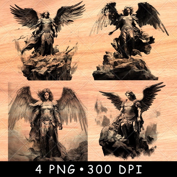 Guardian Warrior Angel Statue - Etsy