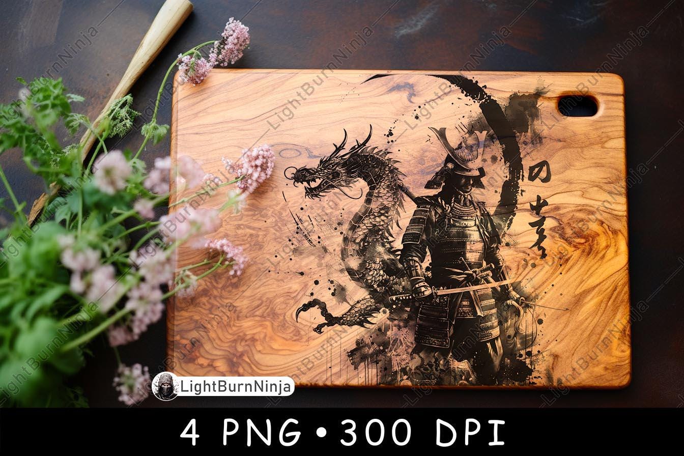Samurai Dragon Warrior Japanese Katana Epic Battle Assassin Laser File ...
