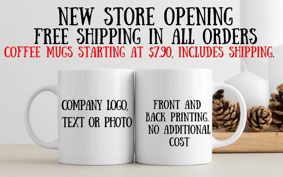 Bulk Gift Custom Mugs With Company Logo Coffee Mugs for Office Coffee ...