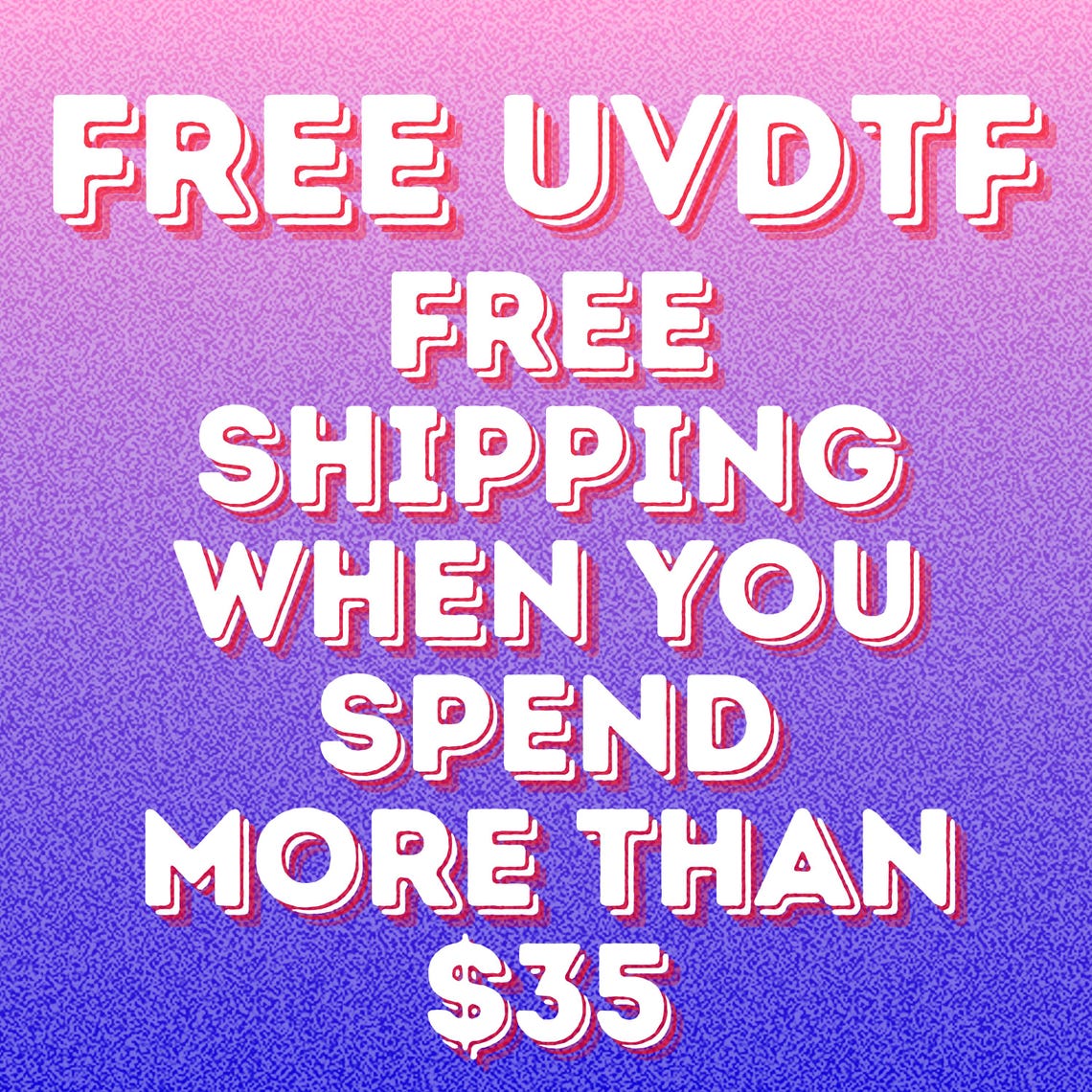 Uvdtf Custom FILM Sheet, Full Color UVDTF, Ready to Apply, Express ...