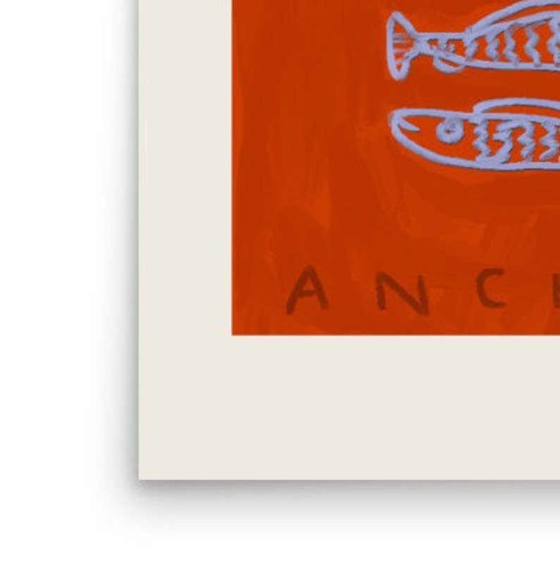 Anchovy, Fine Art Print by E. Christine- Modern Art - Etsy