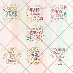 35 Positive New Year Quote Clip Art Pngs With Festive Designs – Ideal ...