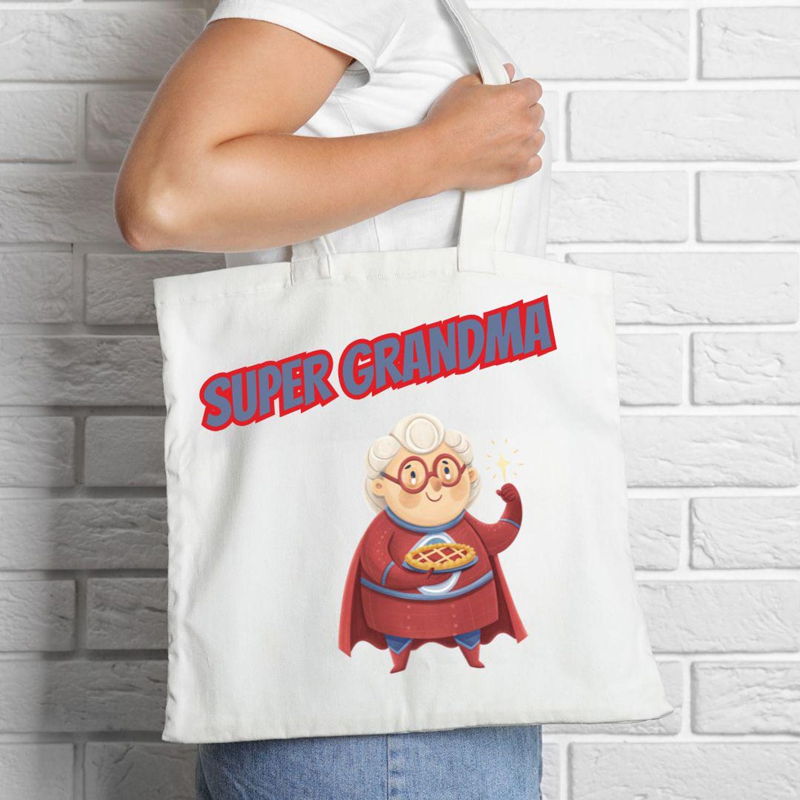 Superhero Grandma Clipart: Whimsical Hero Pngs (digital Download) - Etsy