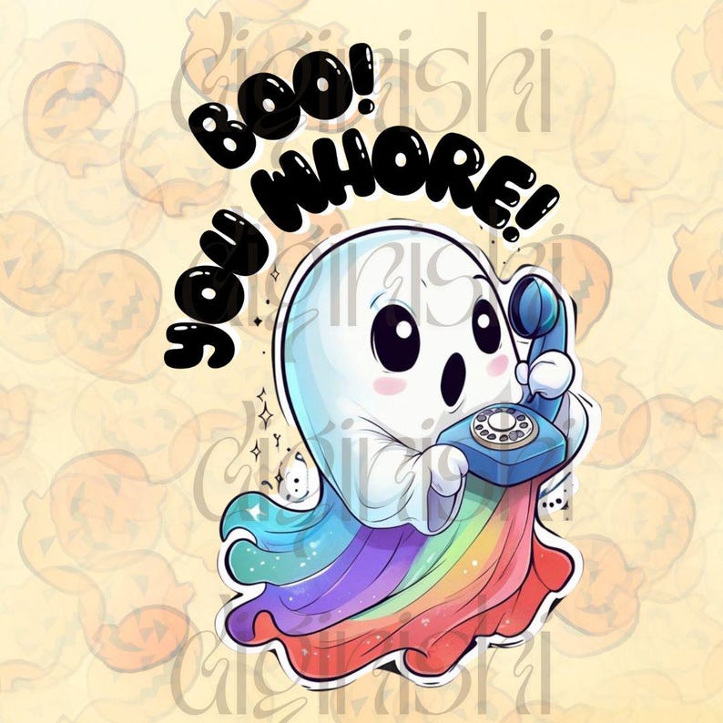 Boo You Whre Halloween PNG Cute Sassy Ghost Sublimation Design Bougie ...