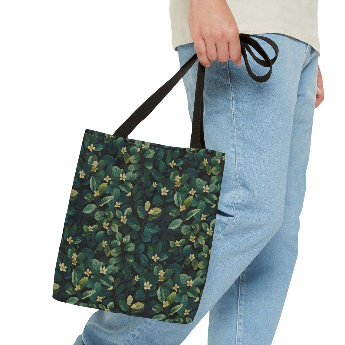 Cottagecore Fall Tote Bag Botanical Leaves Shopping Bag Forestcore ...