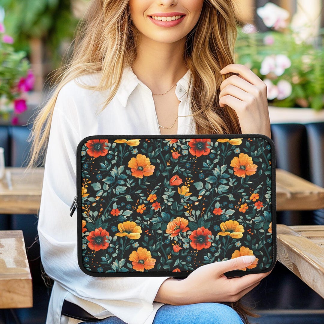 Cottagecore Laptop Sleeve Womens Laptop Bag Boho Computer Case Floral ...