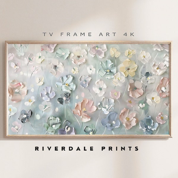 Frame TV Textured Colorful Abstract Modern Maximalist Frame TV Art ...