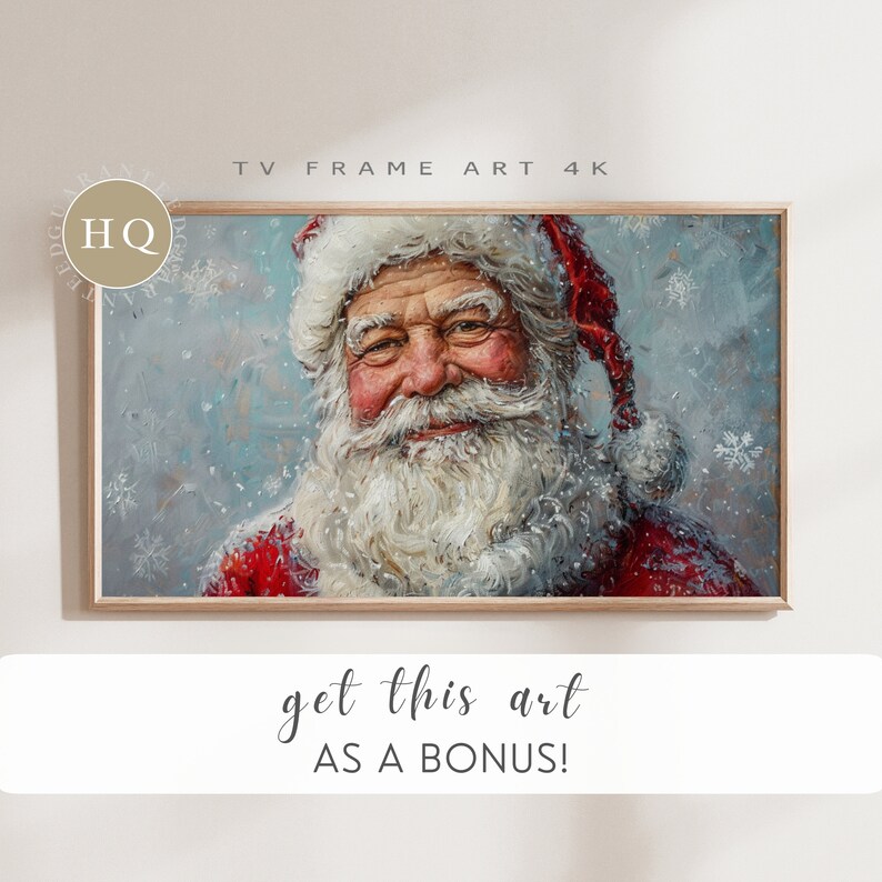 Winter Forest Samsung Frame TV Art,vintage Christmas Tv Frame,snowy ...