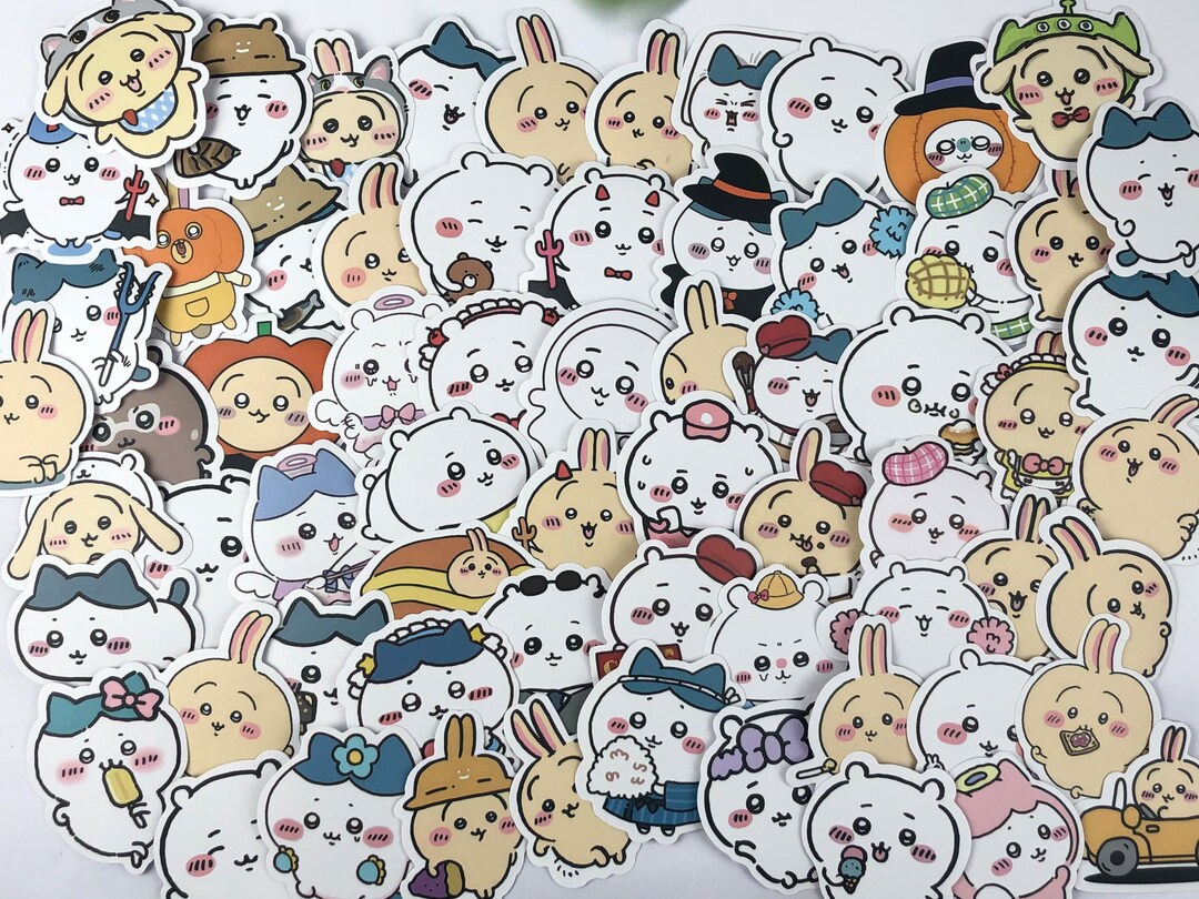 60 Pcs Chiikawa Stickers Pack-cute Hachiware Stickers-chiikawa Stickers ...