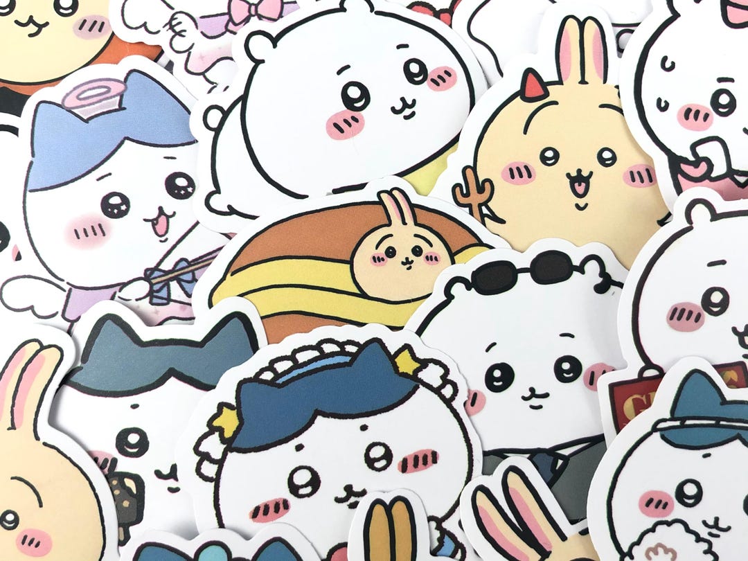 60 Pcs Chiikawa Stickers Pack-cute Hachiware Stickers-chiikawa Stickers ...