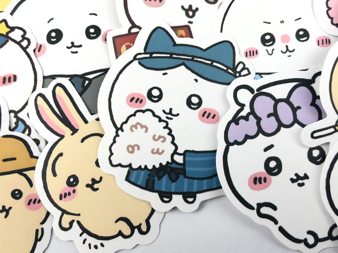 60 Pcs Chiikawa Stickers Pack-cute Hachiware Stickers-chiikawa Stickers ...
