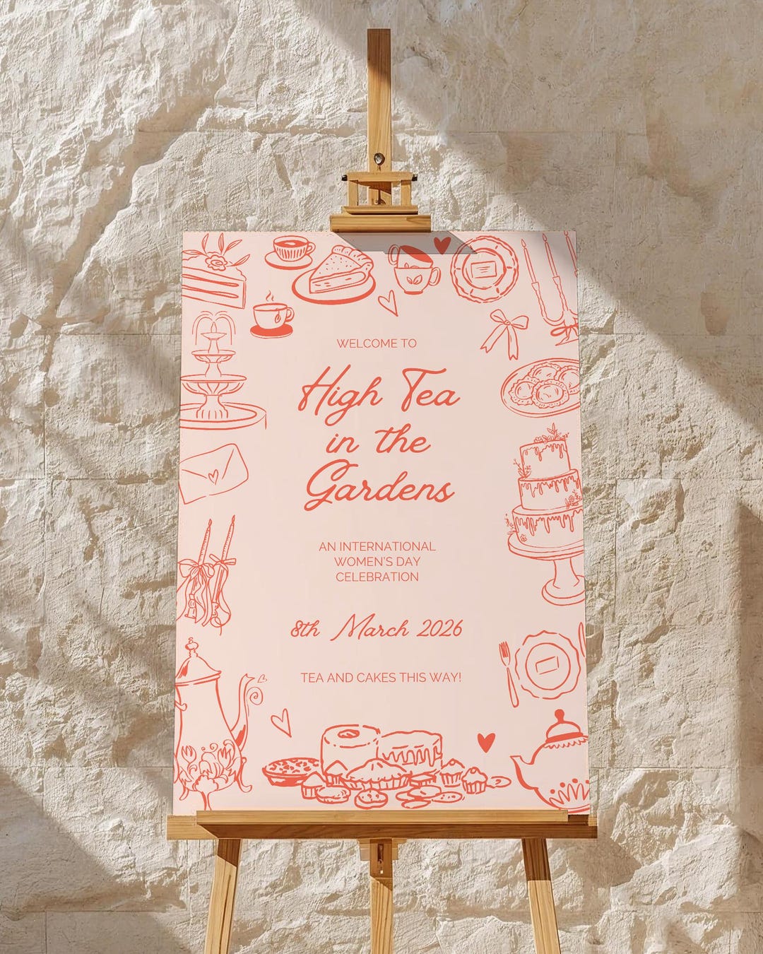 Editable Welcome Sign Template • Hand Drawn Whimsical Signage • High ...