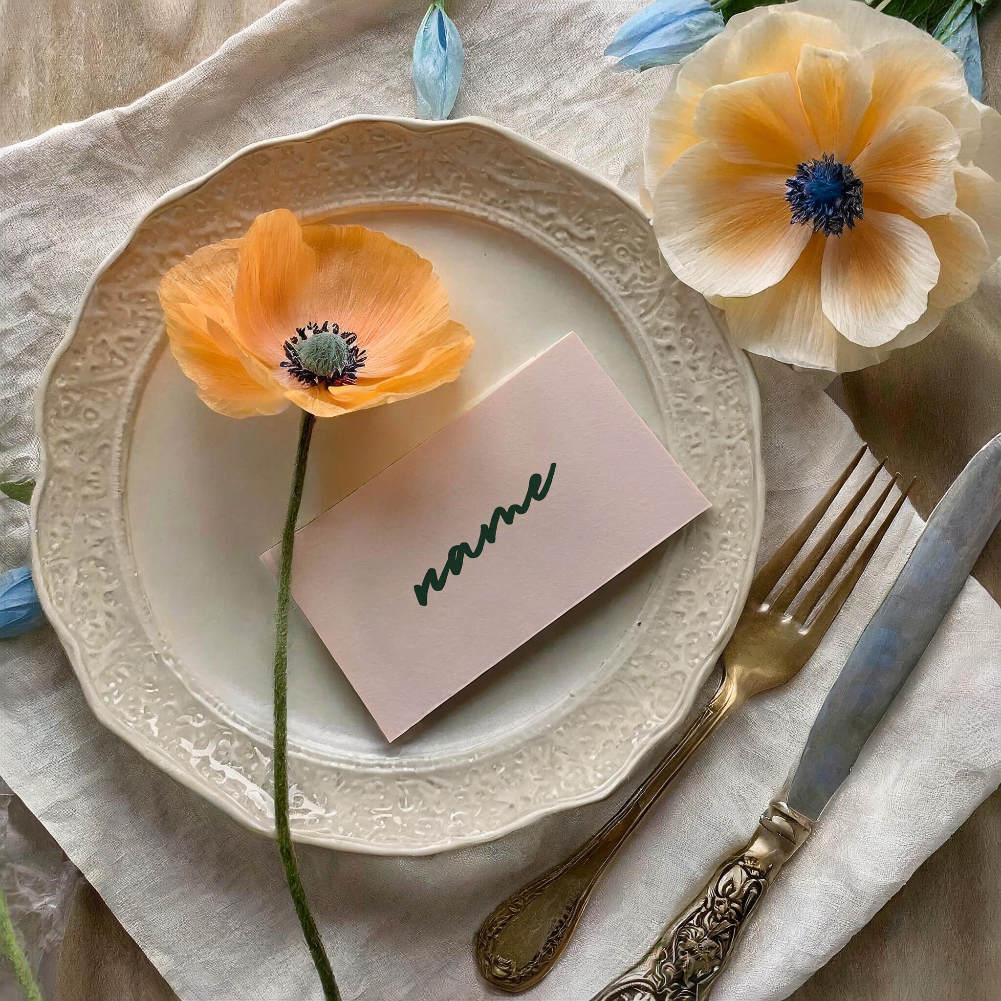 Editable Place Card Digital Place Card Design Cross My Heart Design ...