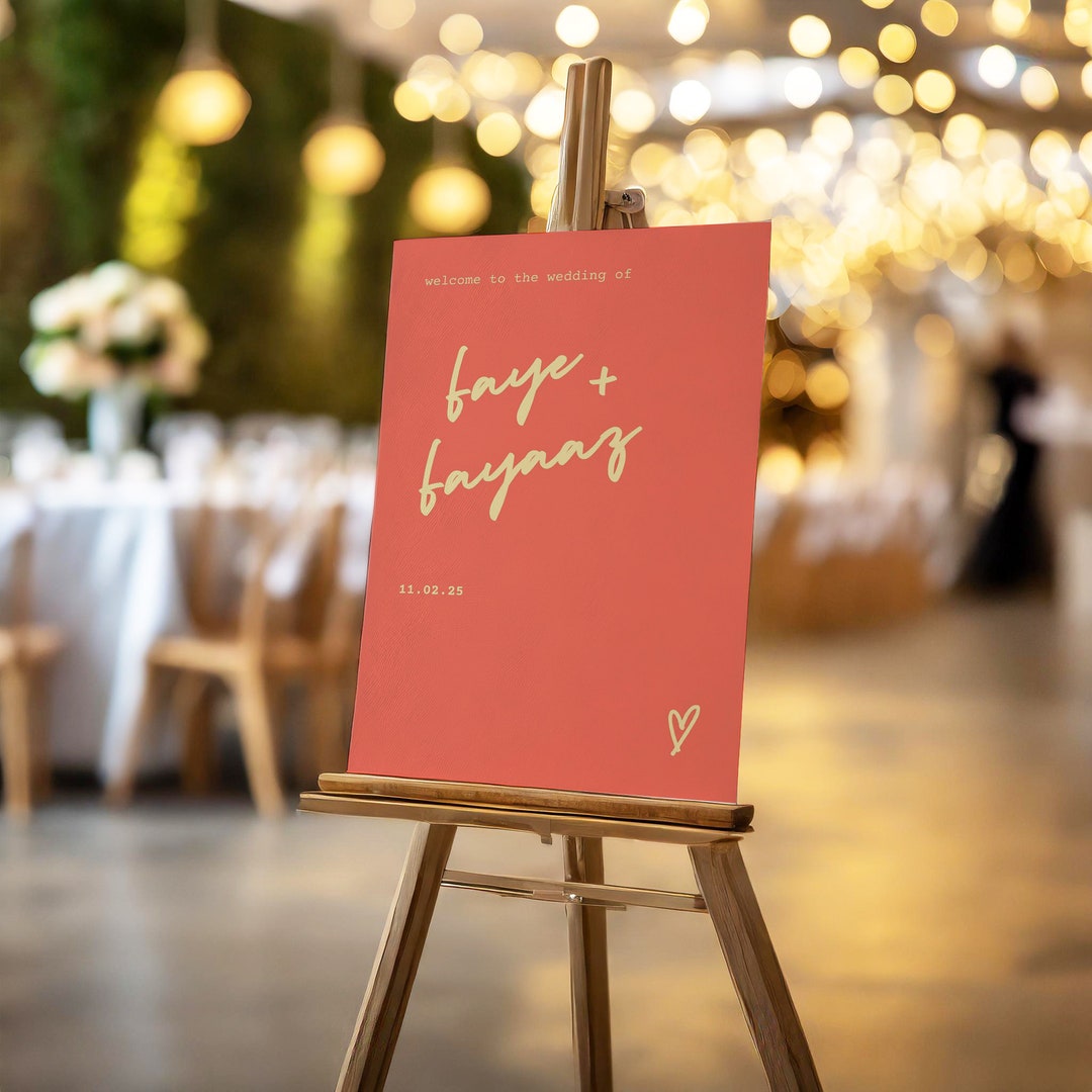 Editable Welcome Sign · Digital Welcome Sign · Cross My Heart Design ...