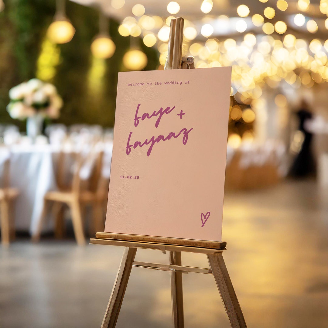 Editable Welcome Sign · Digital Welcome Sign · Cross My Heart Design ...