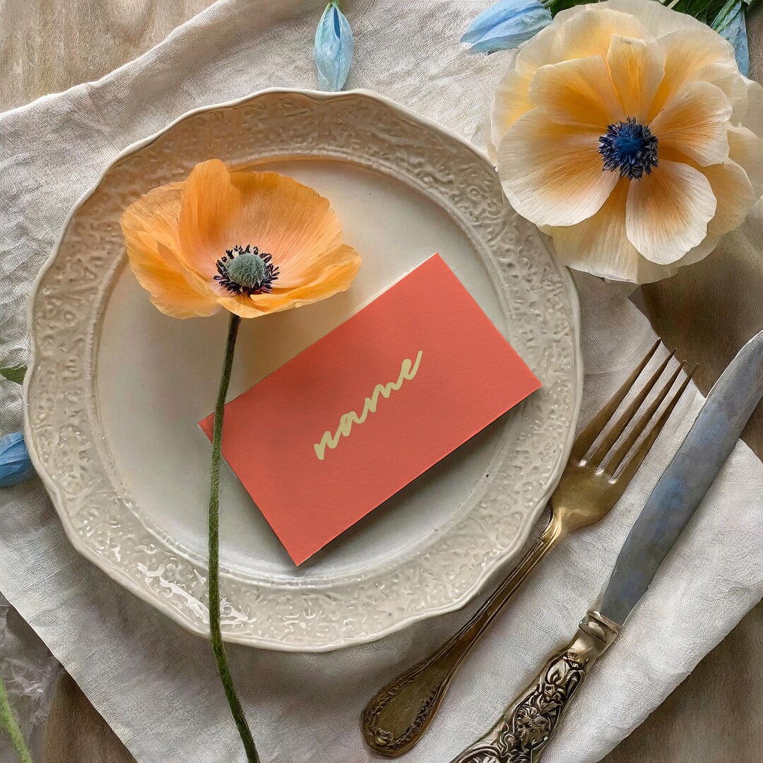 Editable Place Card · Digital Place Card Design · Cross My Heart Design ...