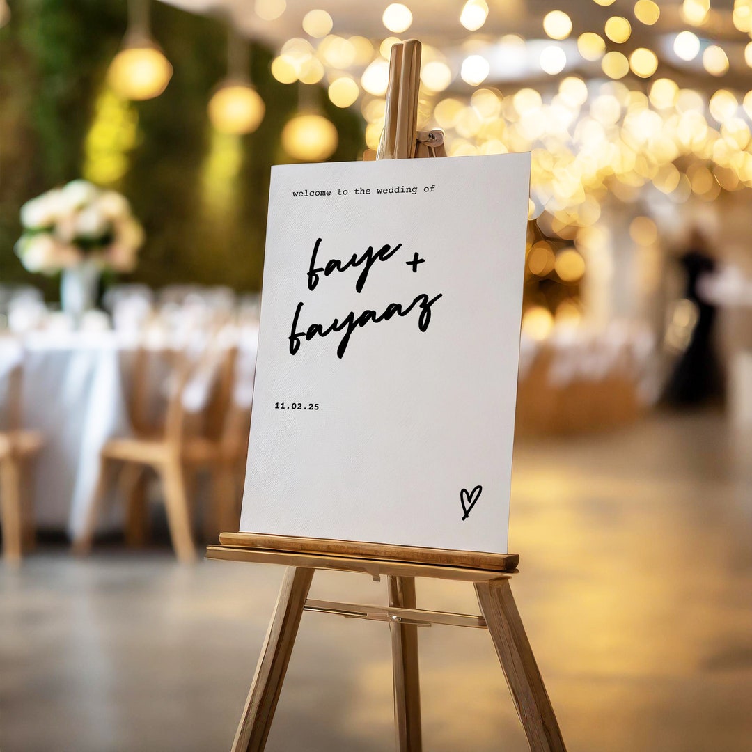 Editable Welcome Sign · Digital Welcome Sign · Cross My Heart Design ...