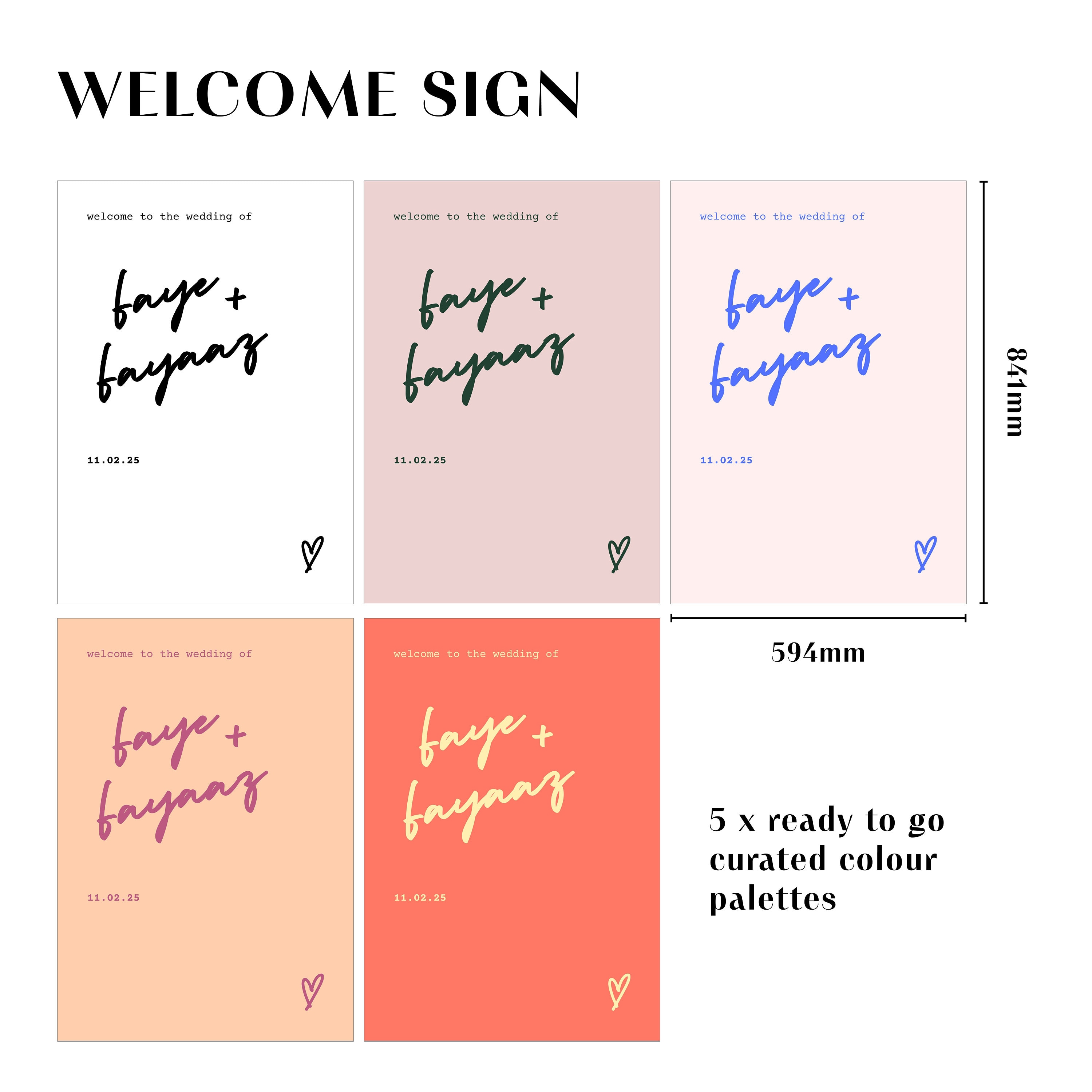 Editable Welcome Sign · Digital Welcome Sign · Cross My Heart Design ...