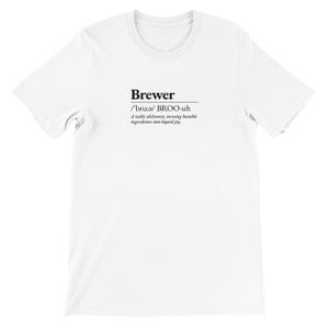 Brewer T-shirt | Dictionary Inspired Shirt | Word Lover Gift | Beer ...