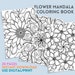 Flower Mandala Coloring Book | Coloring Page | Coloring Book | Digital ...