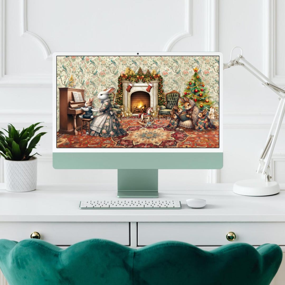 A Regency Christmas Digital Wallpaper Set – 13 Resolutions for Laptop ...