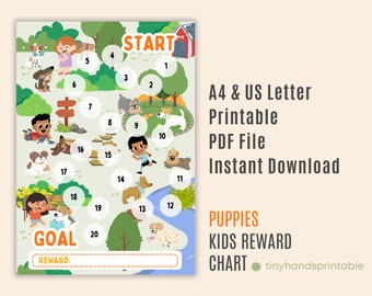 Forest Animals Reward Chart, Kids Reward Chart, Kids Reward System ...