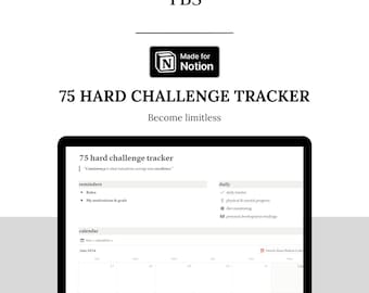 75 Hard Notion Template Habit Tracker, 75 Hard Digital, Customizable ...