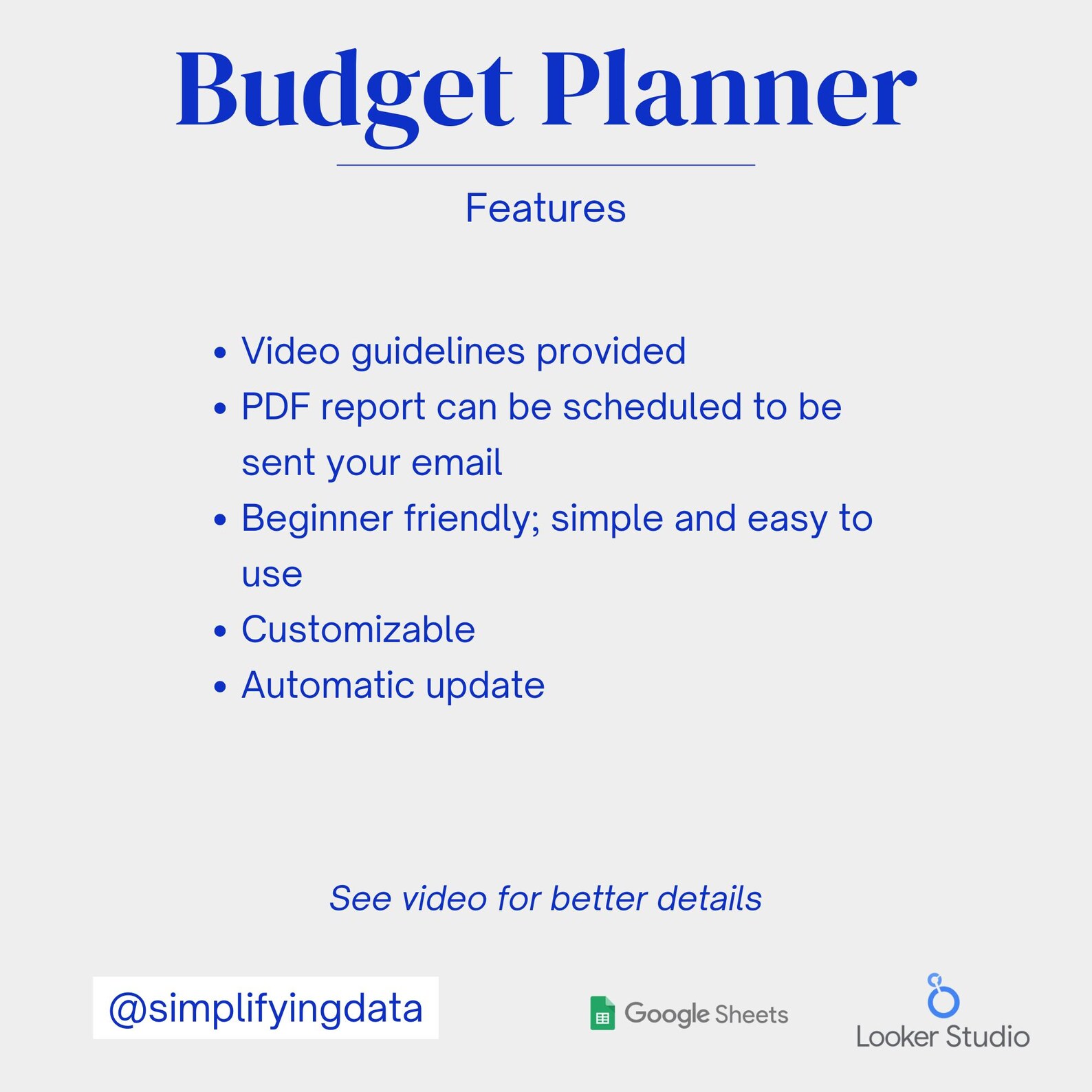 Budget Planner Expense Tracker Monthly Budget Template Personal Finance ...